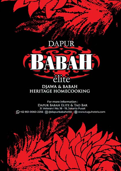 Menu - Restaurant Dapur Babah Elite & Tao Bar